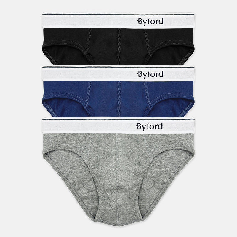 Byford 3pcs Men's Mini Briefs | Cotton Rib | Classic | BMB338686 ...