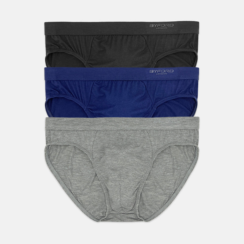 Byford 3pcs Men's Mini Briefs | Bamboo Elastane | Core | BMB358795AS1 ...